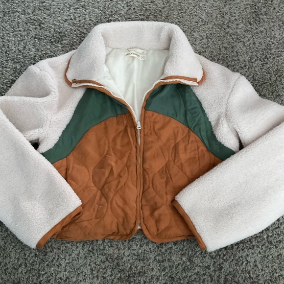 Blank NYC | Jackets & Coats | Blank Nyc Green And White Puffer Jacket ...